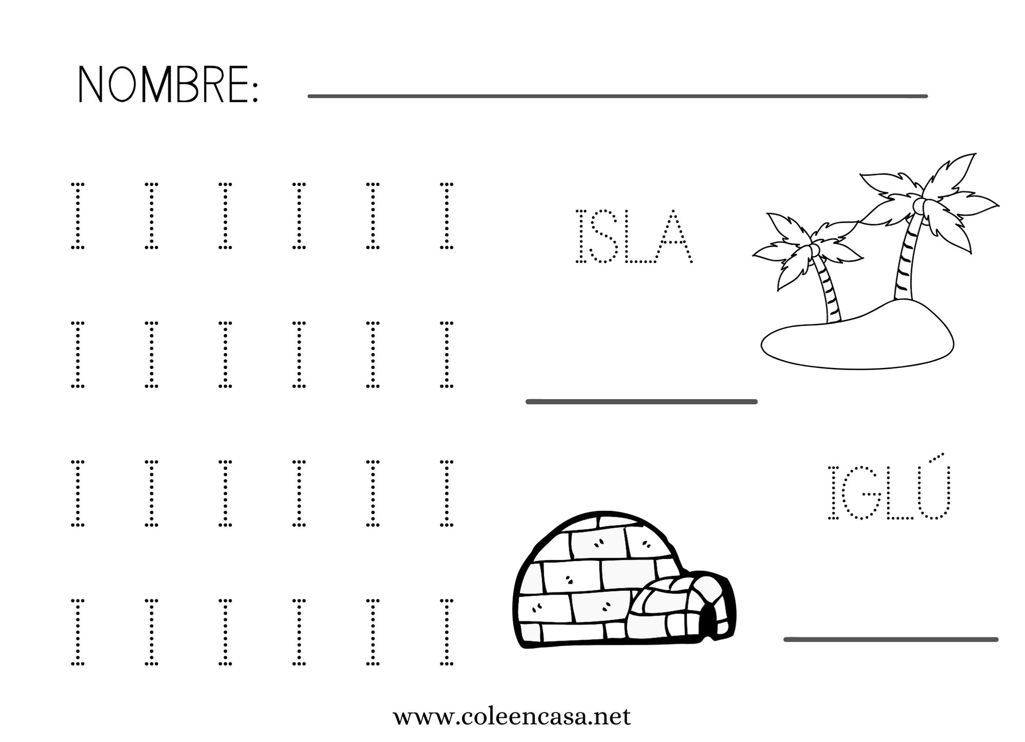 Cómo enseñar la letra I - Cole en Casa